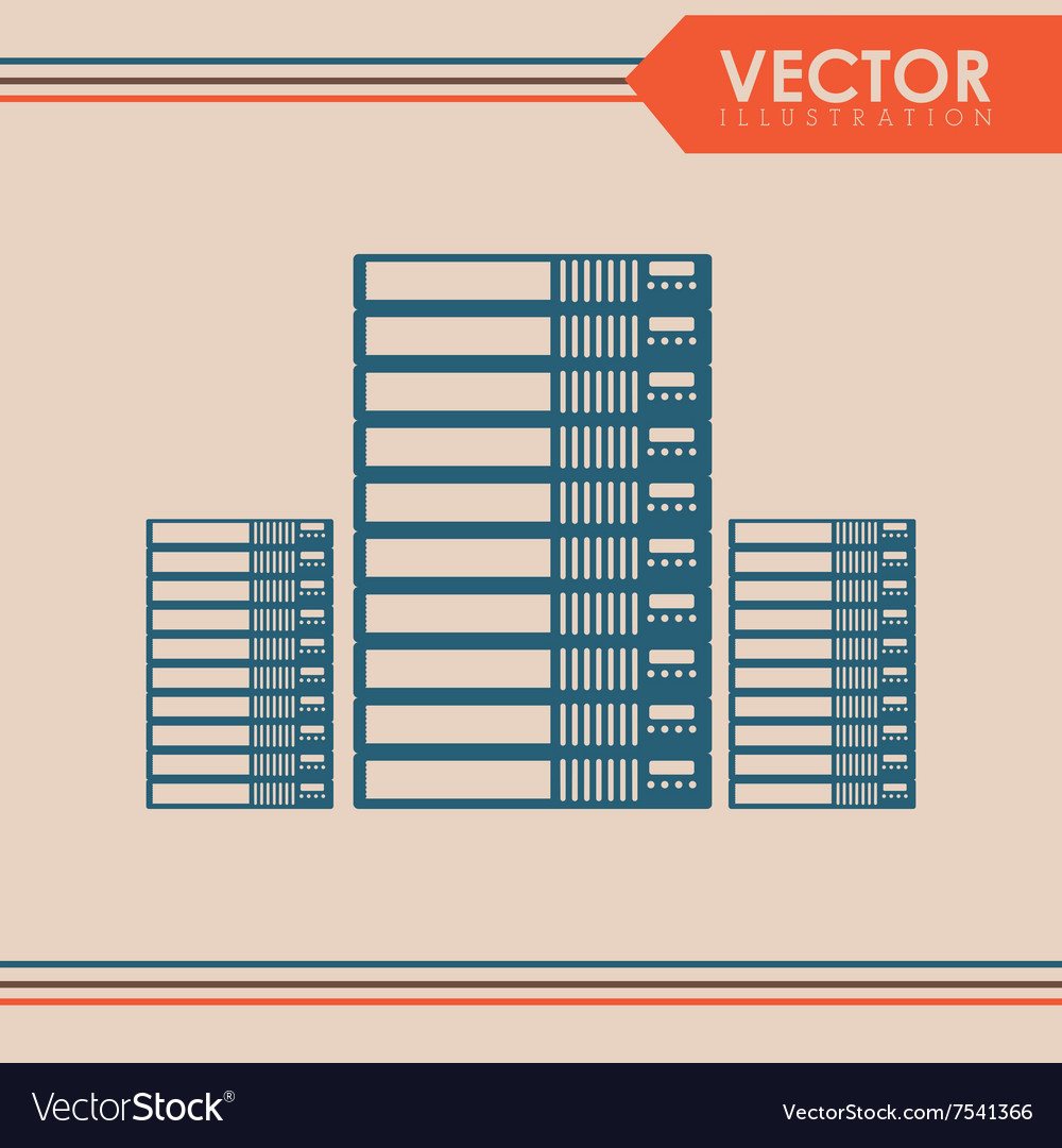 Data center design Royalty Free Vector Image - VectorStock