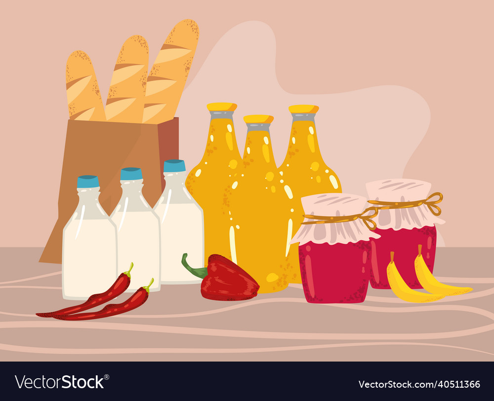 Grocery texture image Royalty Free Vector Image