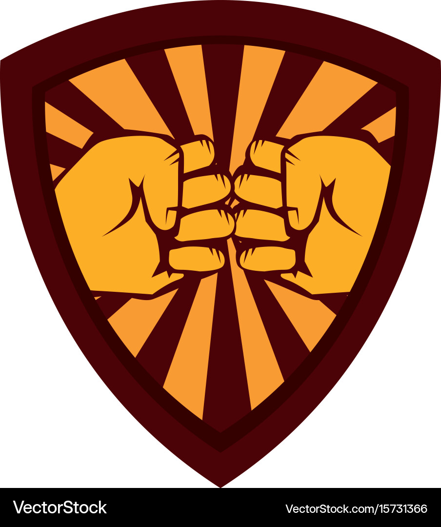 Hand with clenched fist icon Royalty Free Vector Image