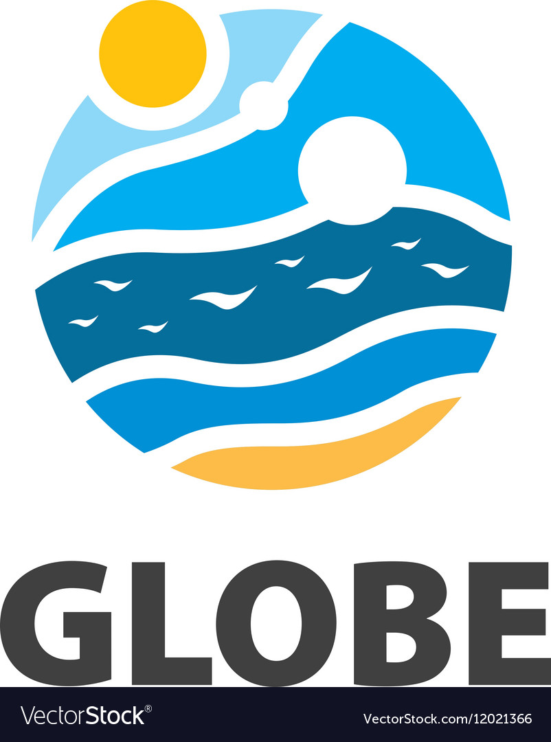 Logo globe Royalty Free Vector Image - VectorStock