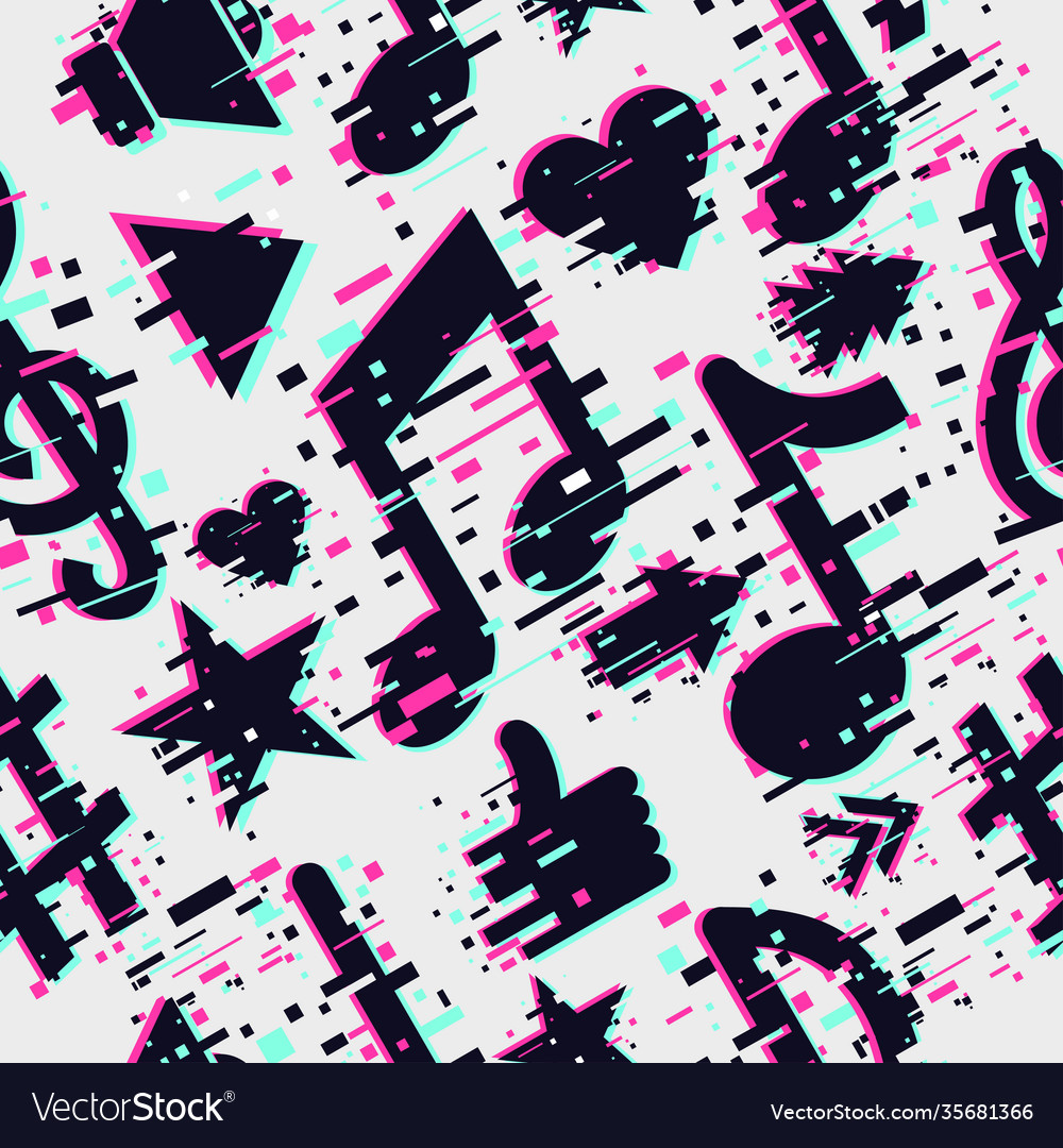 Music seamless pattern background with notes Vector Image