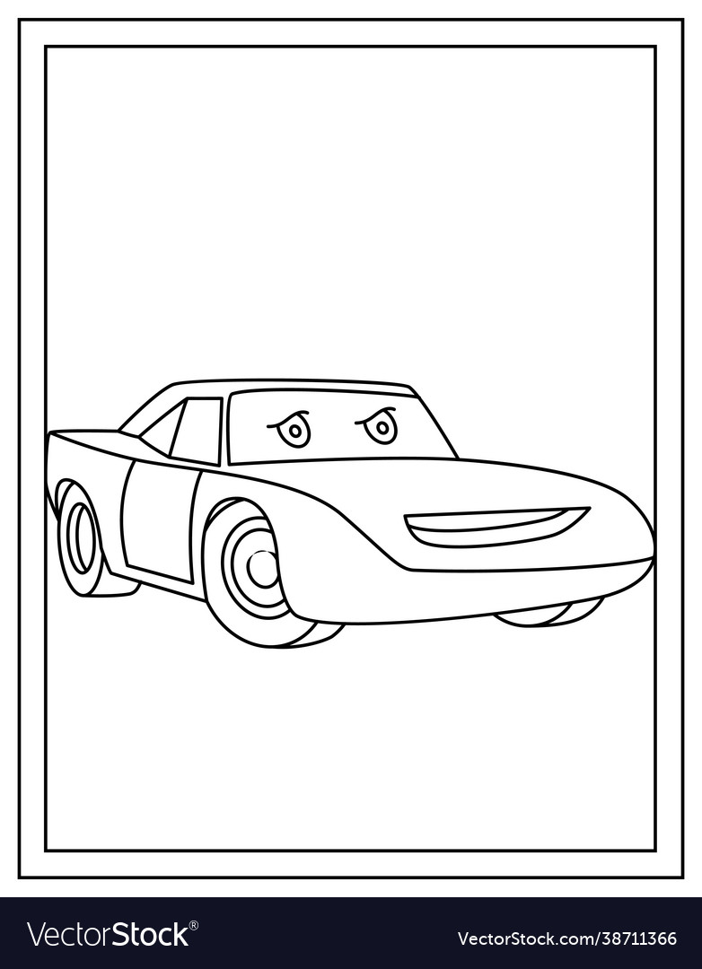 Smiling car Royalty Free Vector Image - VectorStock