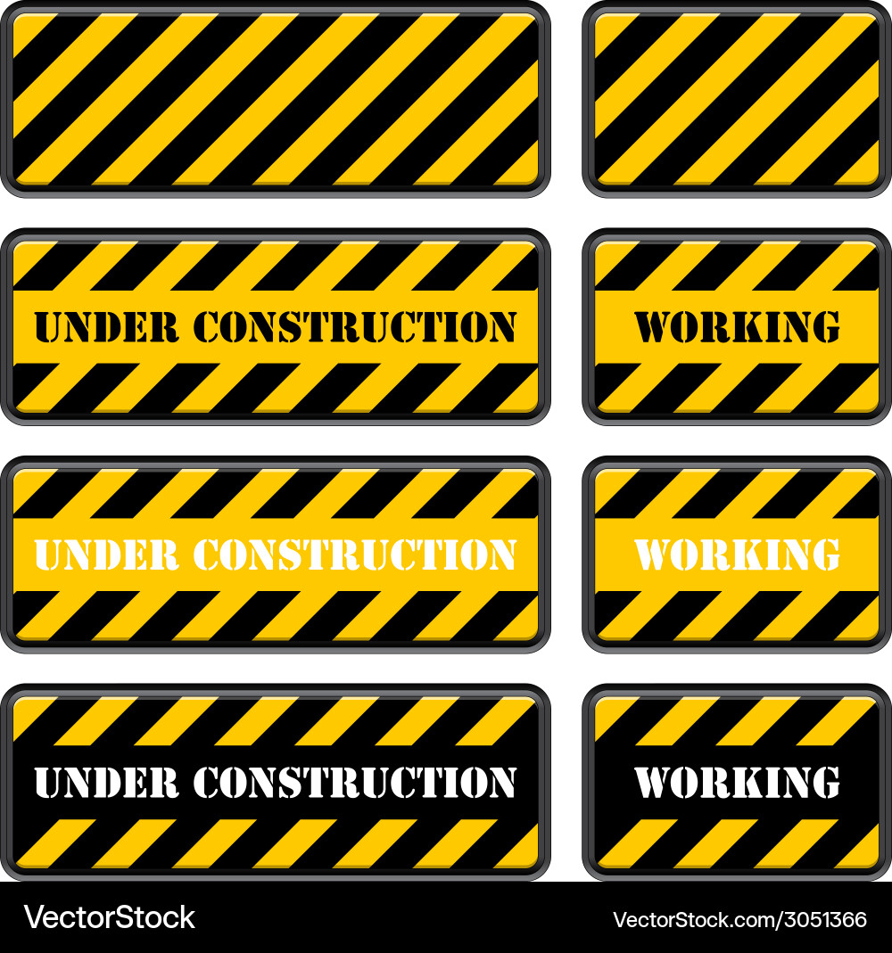 Under construction Royalty Free Vector Image - VectorStock