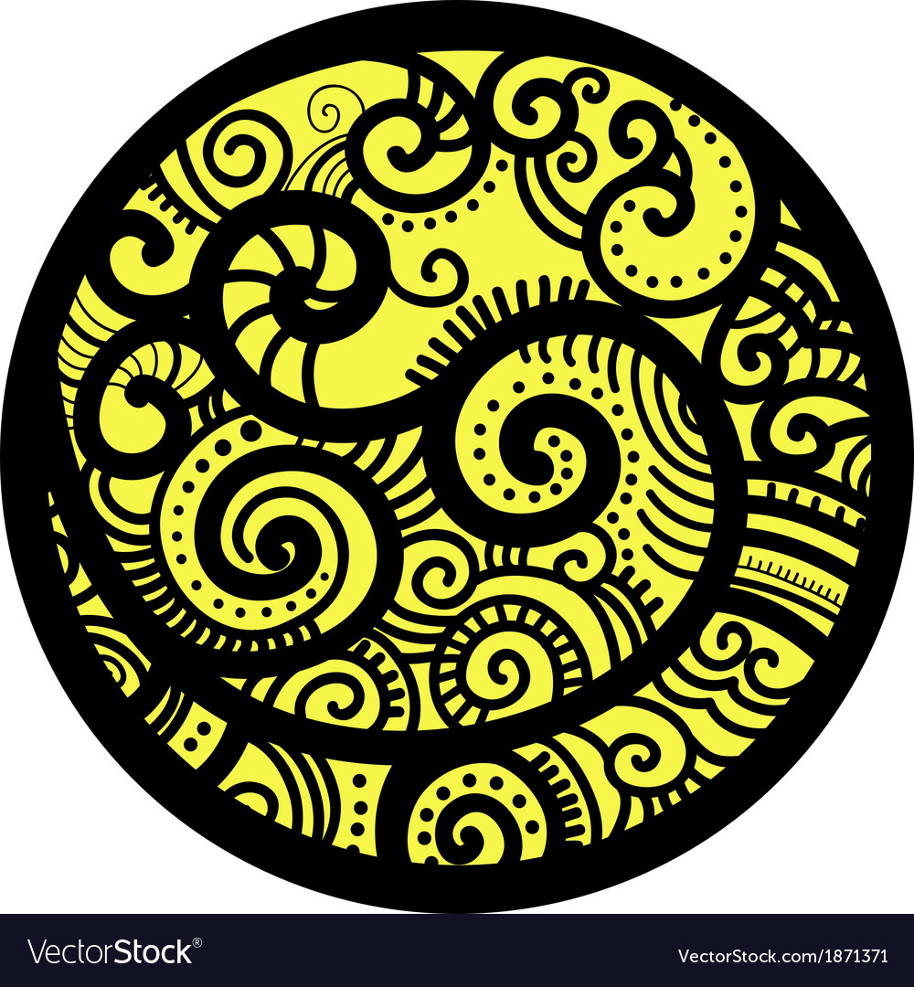 Decorative round Royalty Free Vector Image - VectorStock