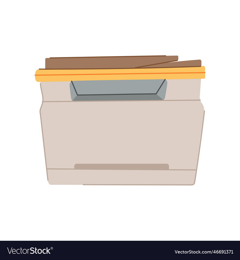 Document printer paper cartoon Royalty Free Vector Image