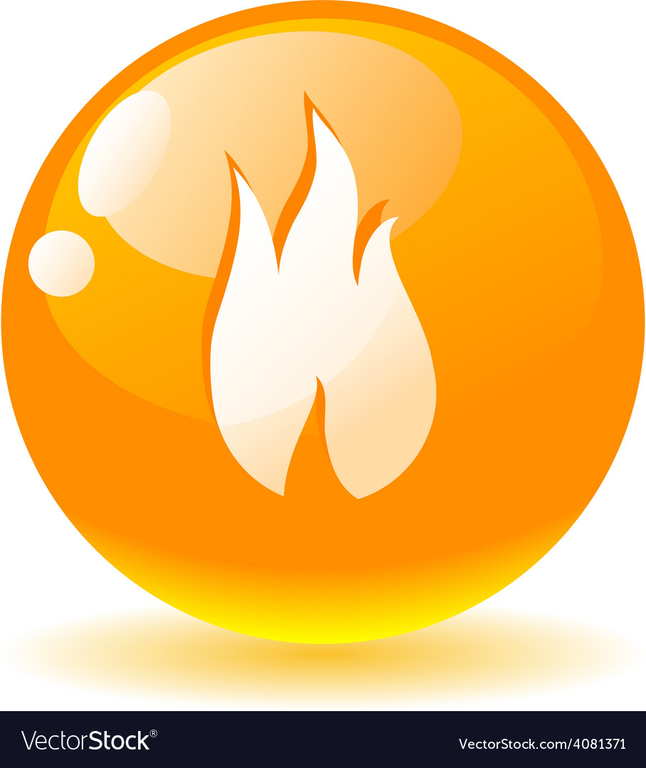Flame icon Royalty Free Vector Image - VectorStock