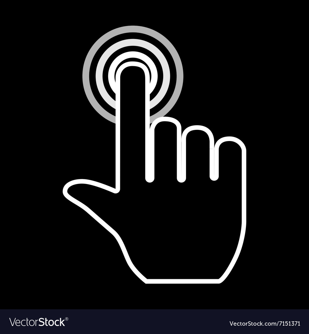 Hand pointer icon Royalty Free Vector Image - VectorStock