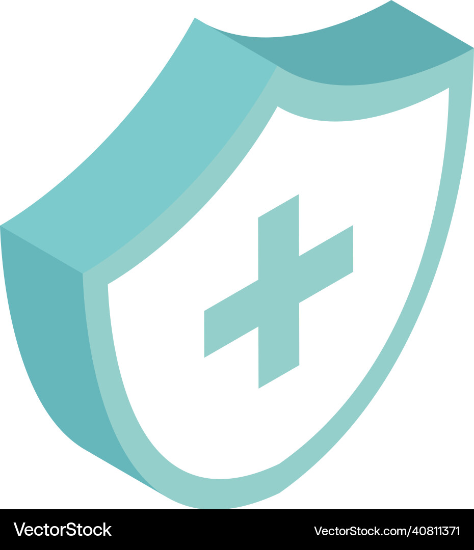 Healthcare medical shield Royalty Free Vector Image