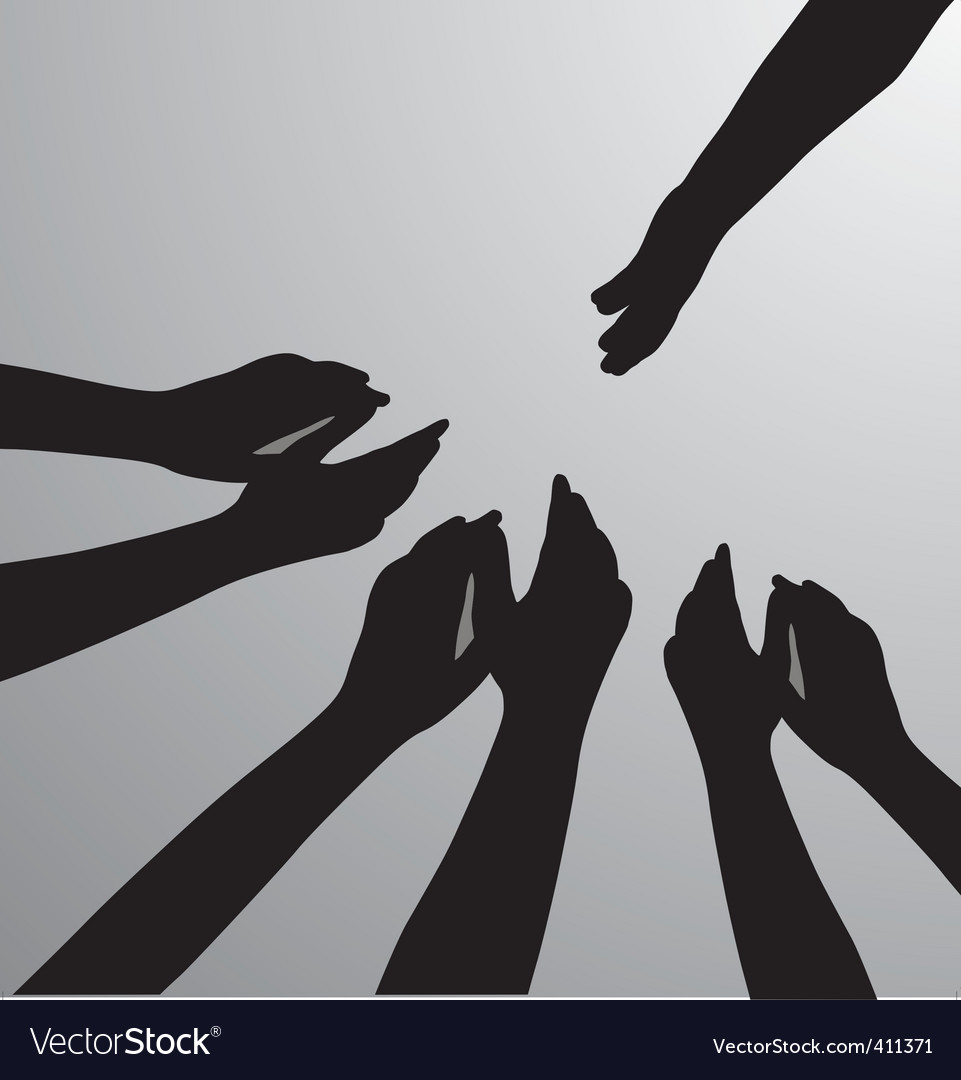 Human hands Royalty Free Vector Image - VectorStock