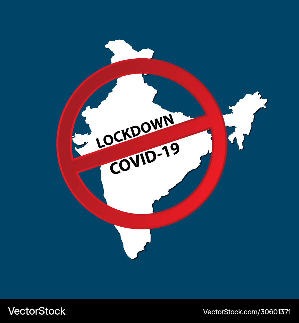 National lockdown-crisis covid-19 disease Vector Image