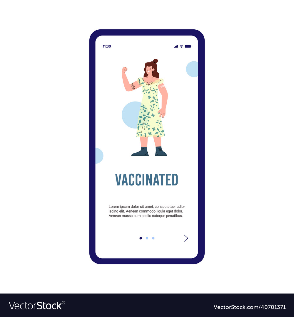 Onboarding screen for covid-19 coronavirus Vector Image