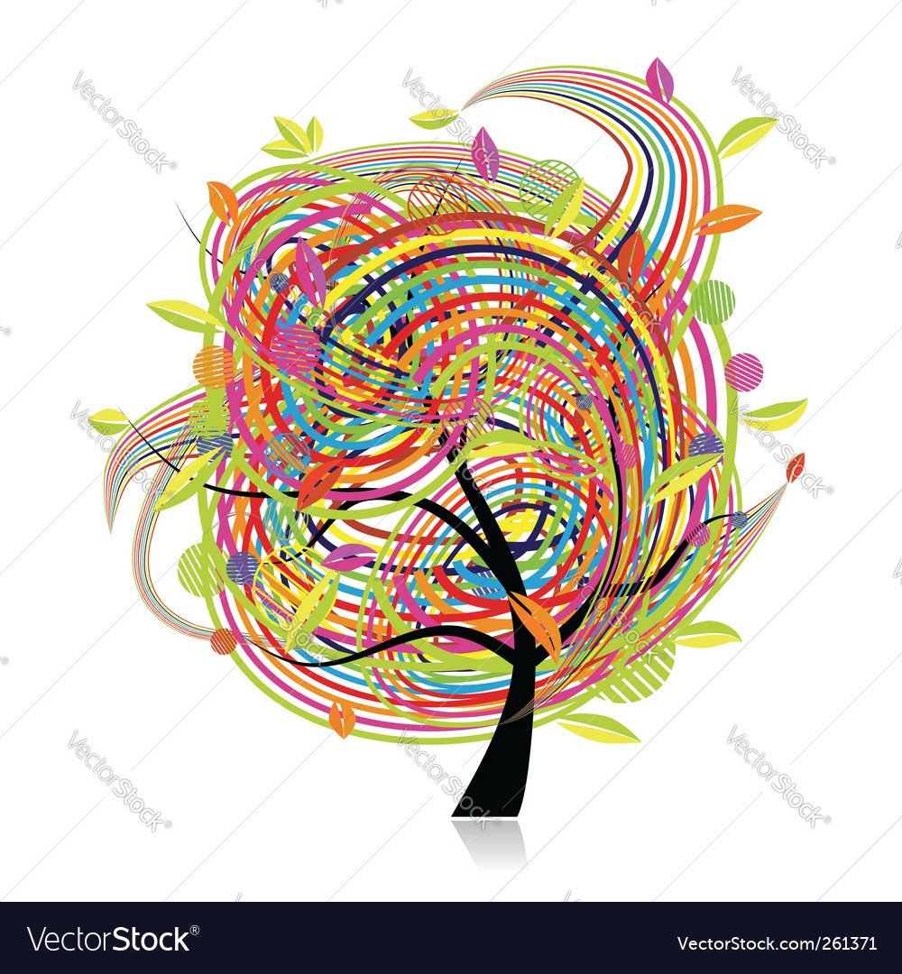 Spring tree Royalty Free Vector Image - VectorStock