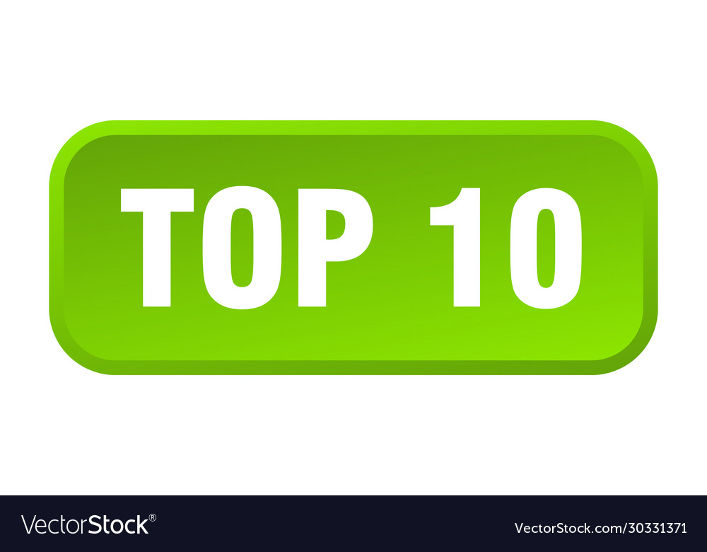 Top 10 button square 3d push Royalty Free Vector Image