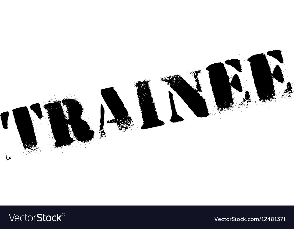 Trainee rubber stamp Royalty Free Vector Image