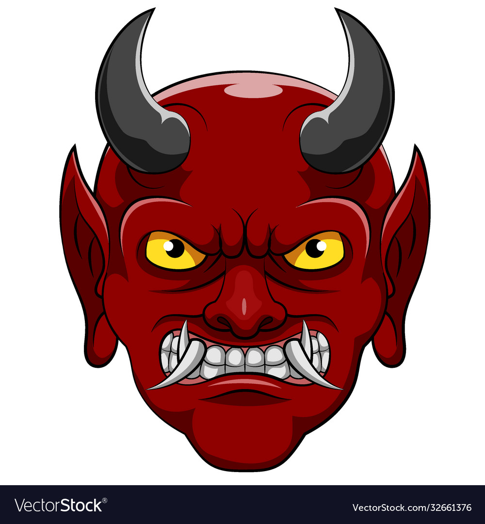 A devil cartoon character Royalty Free Vector Image