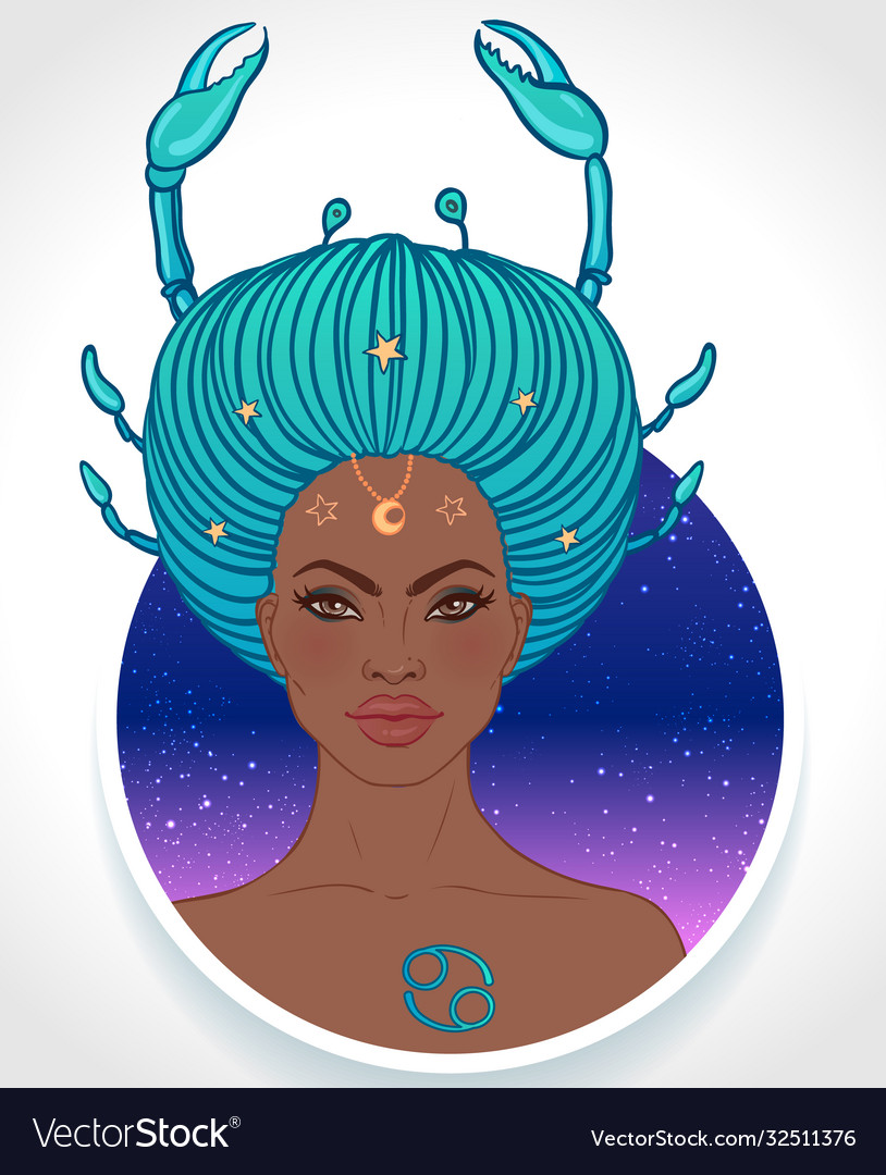 Cancer Astrological Sign As A Royalty Free Vector Image