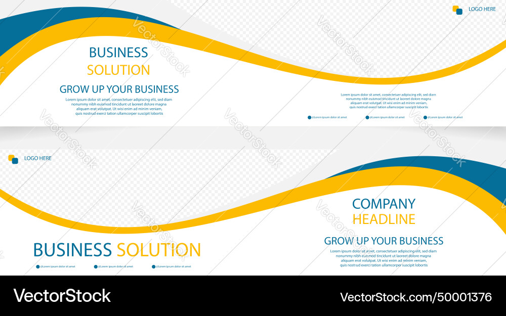 Company banner background cover design website Vector Image