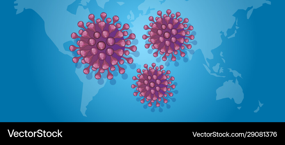 Corona virus deadly pandemic infection spread Vector Image
