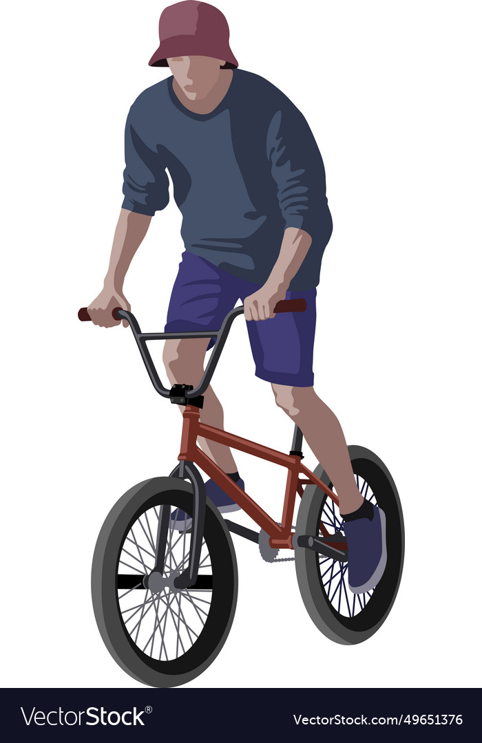 Cyclist Royalty Free Vector Image - VectorStock