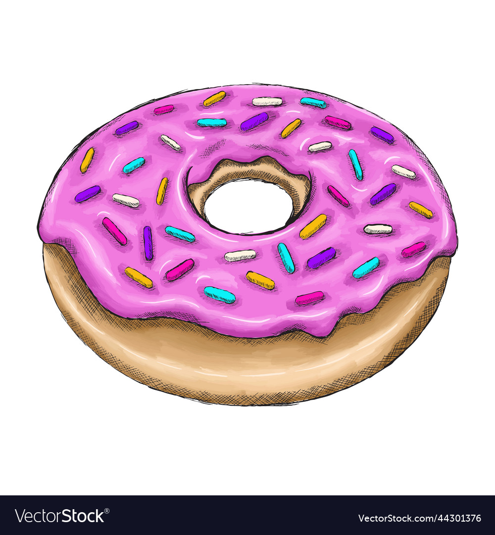 Donut Royalty Free Vector Image - VectorStock