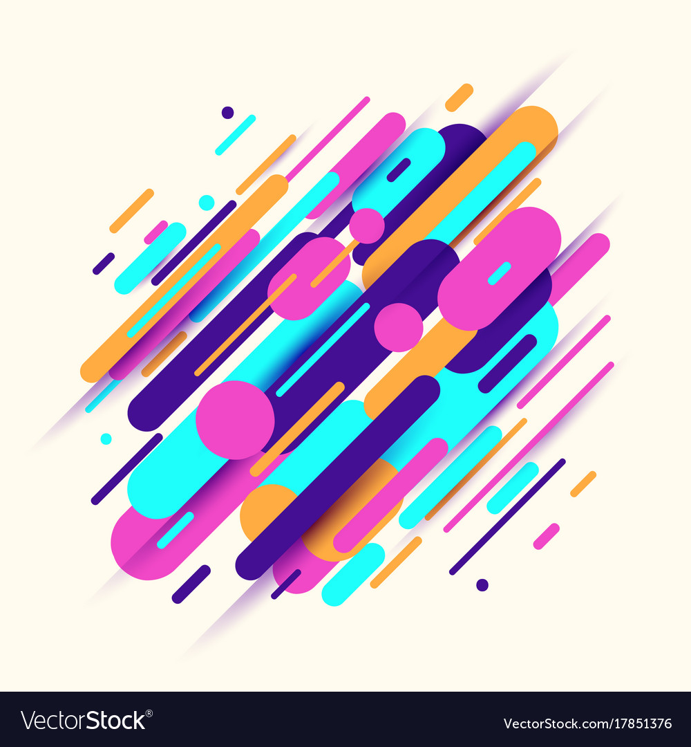 Dynamic composition made Royalty Free Vector Image