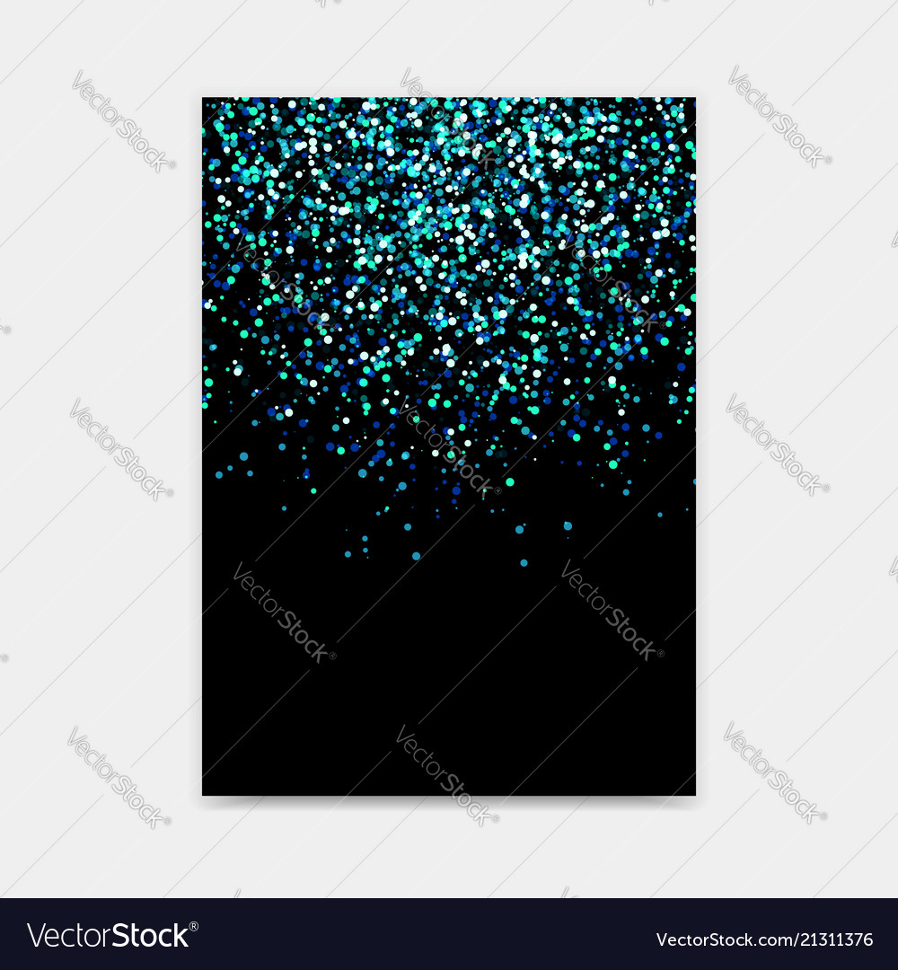 Emerald glitter design template Royalty Free Vector Image