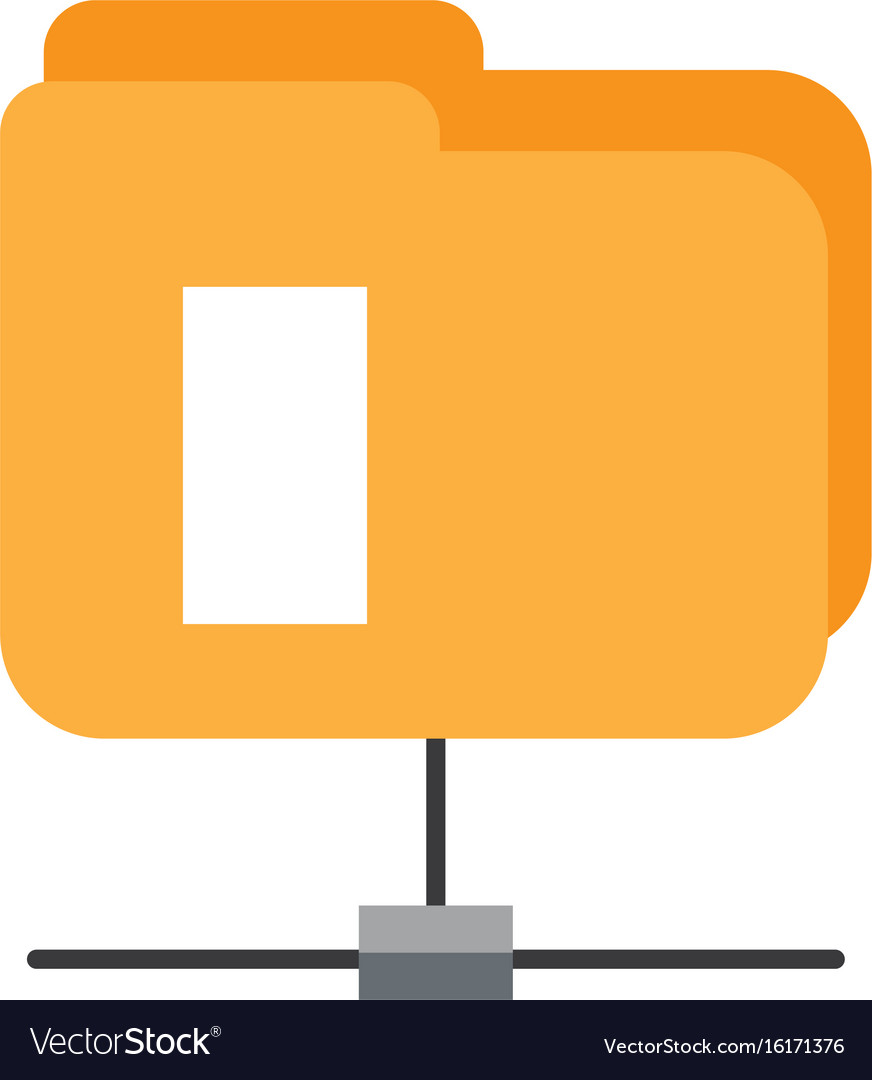 Folder document isolated icon Royalty Free Vector Image