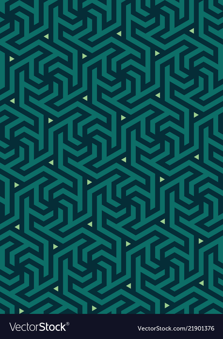 Geometric pattern hexagonal grid Royalty Free Vector Image