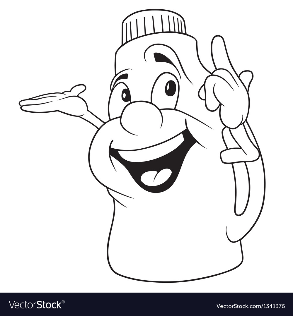 Happy bottle Royalty Free Vector Image - VectorStock