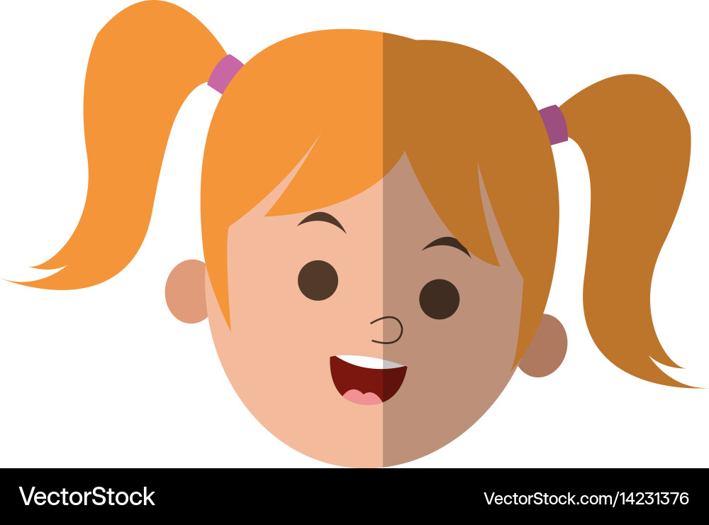 Isolated girl cartoon design Royalty Free Vector Image