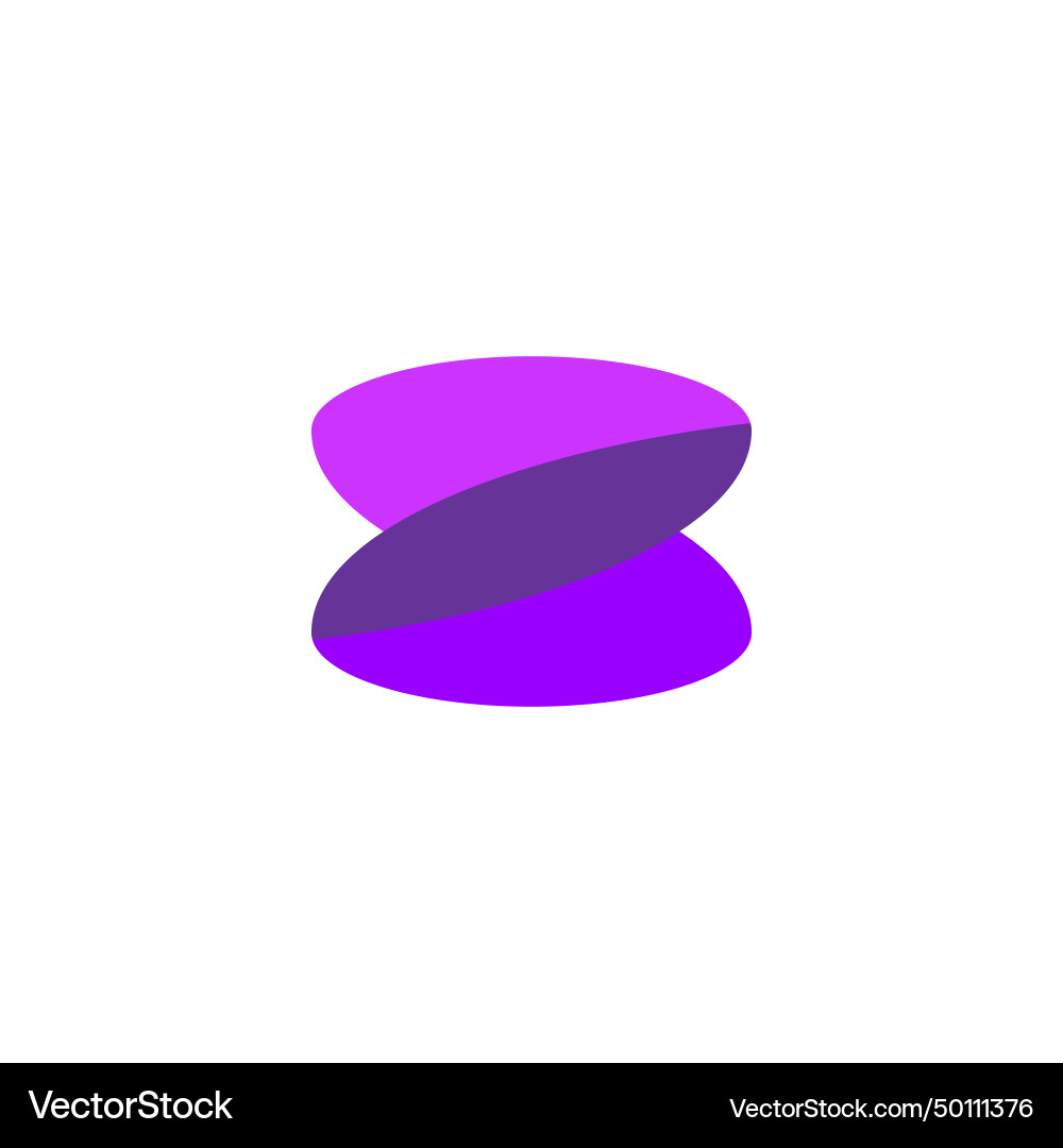 Letter z purple logo icon design Royalty Free Vector Image