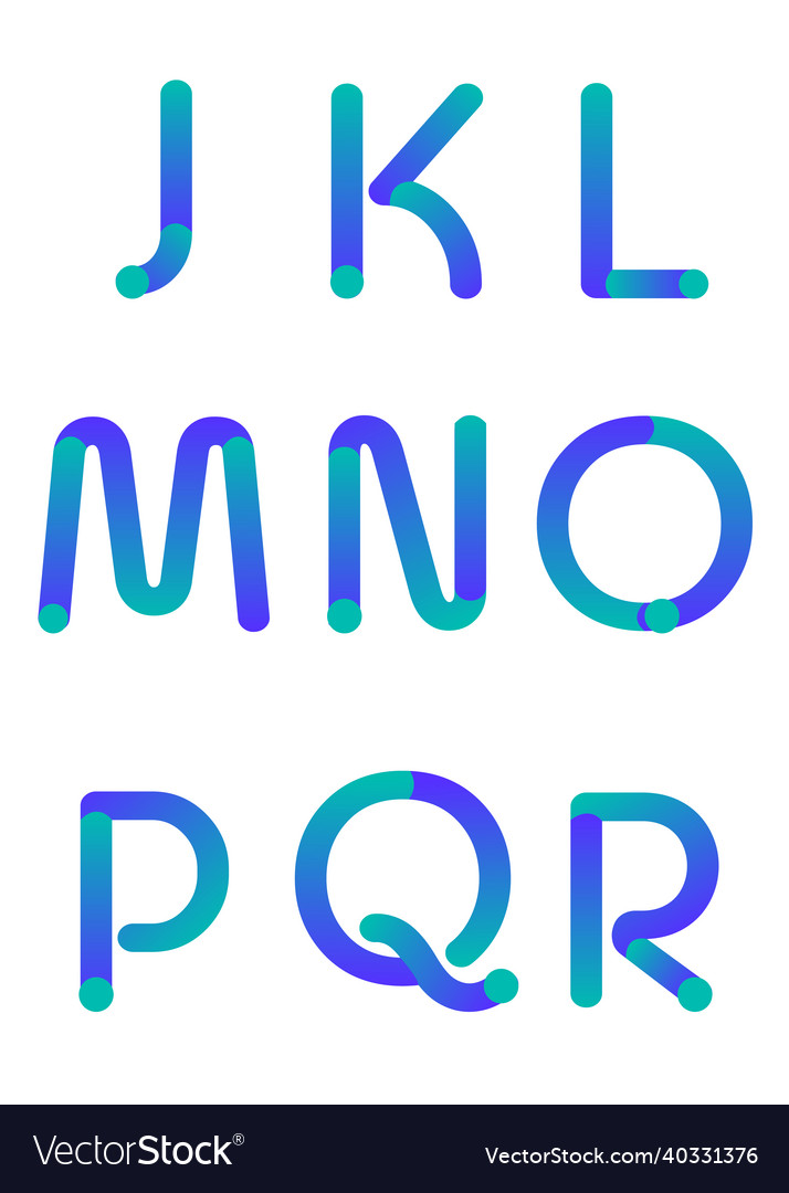 Letters set two Royalty Free Vector Image - VectorStock