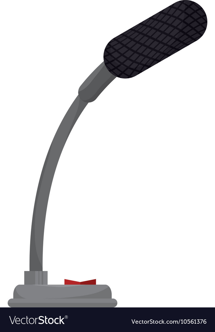 Small microphone communication Royalty Free Vector Image