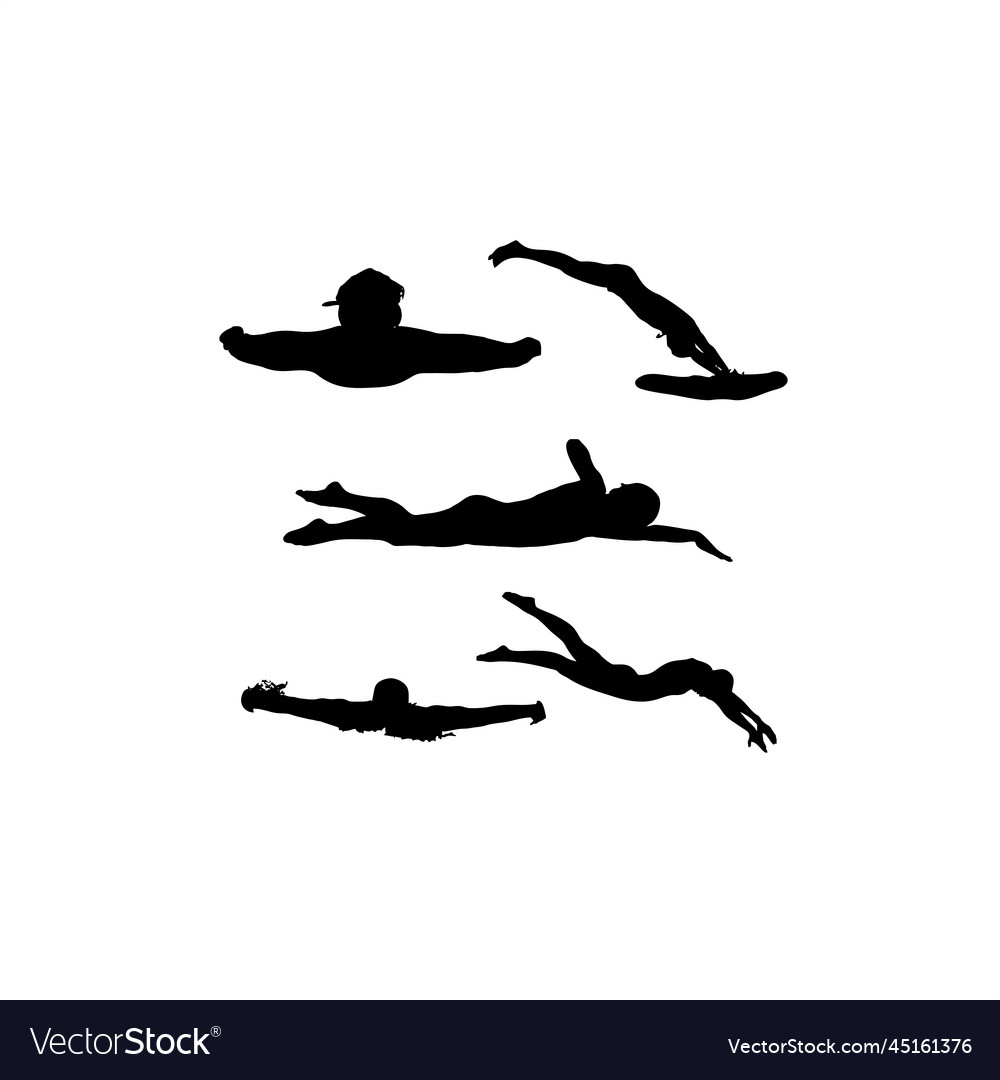 Swimming Royalty Free Vector Image - VectorStock