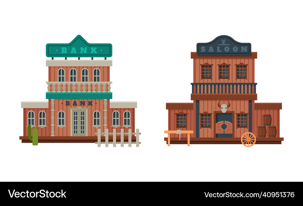 Western style building and wild west architectural