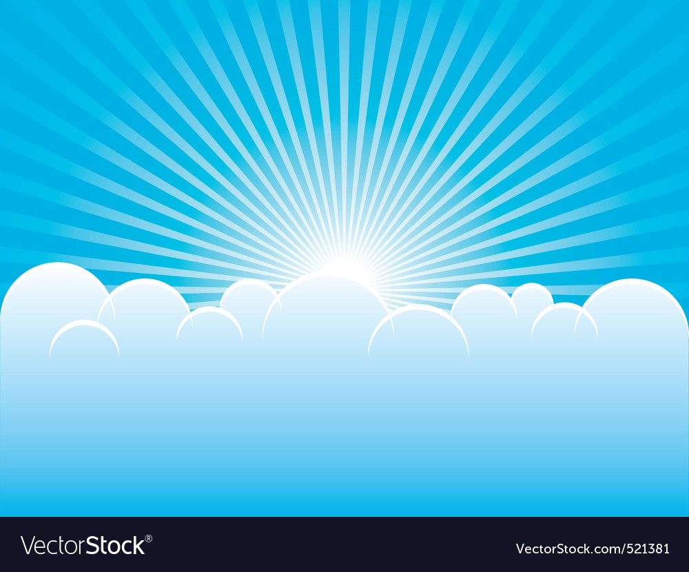 Blue sky Royalty Free Vector Image - VectorStock