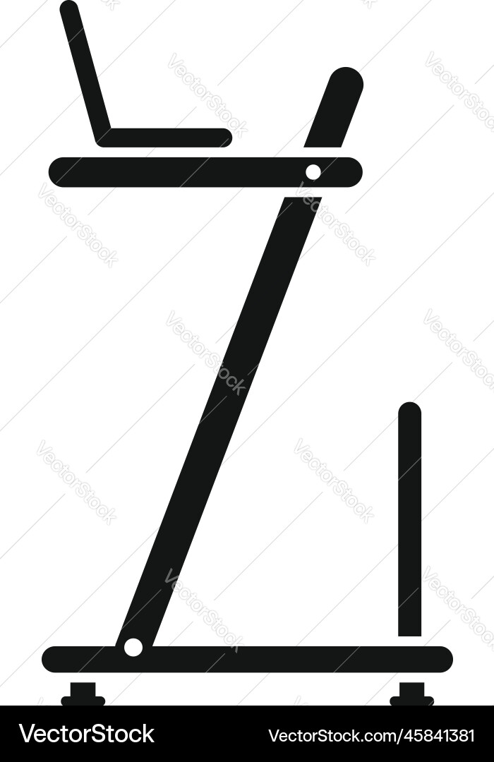 Laptop stand icon simple table sit Royalty Free Vector Image
