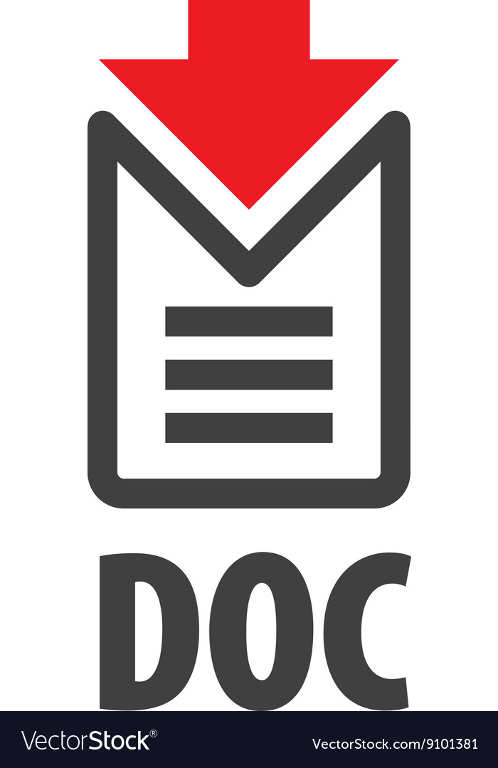 Logo document Royalty Free Vector Image - VectorStock