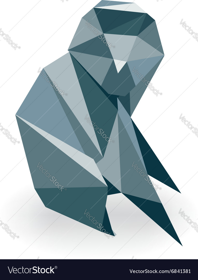 Monkey origami Royalty Free Vector Image - VectorStock