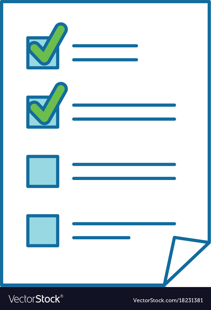 Paper document checklist icon Royalty Free Vector Image Paper document checklist icon Royalty Free Vector Image