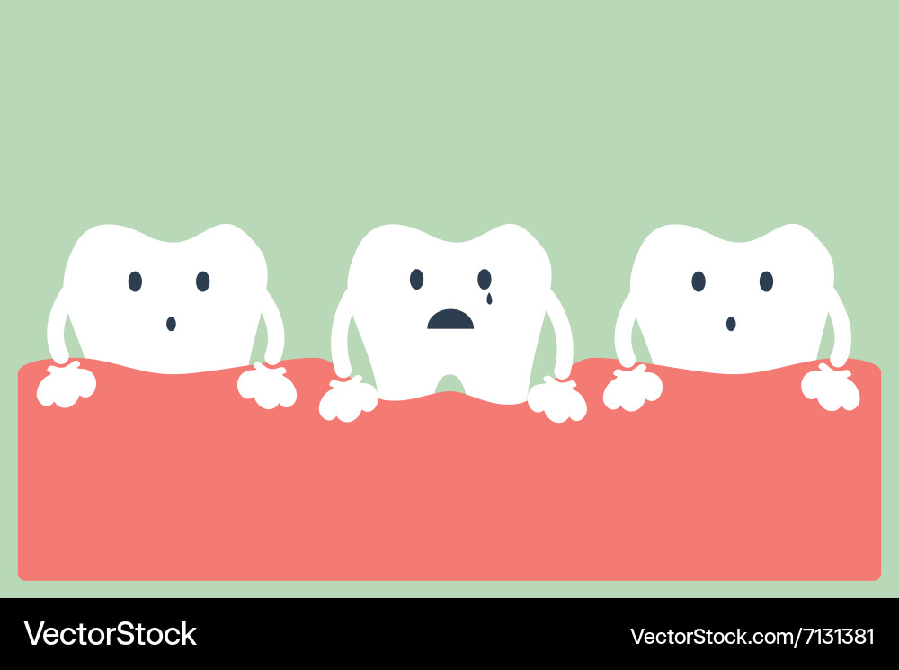 Tooth periodontal disease Royalty Free Vector Image