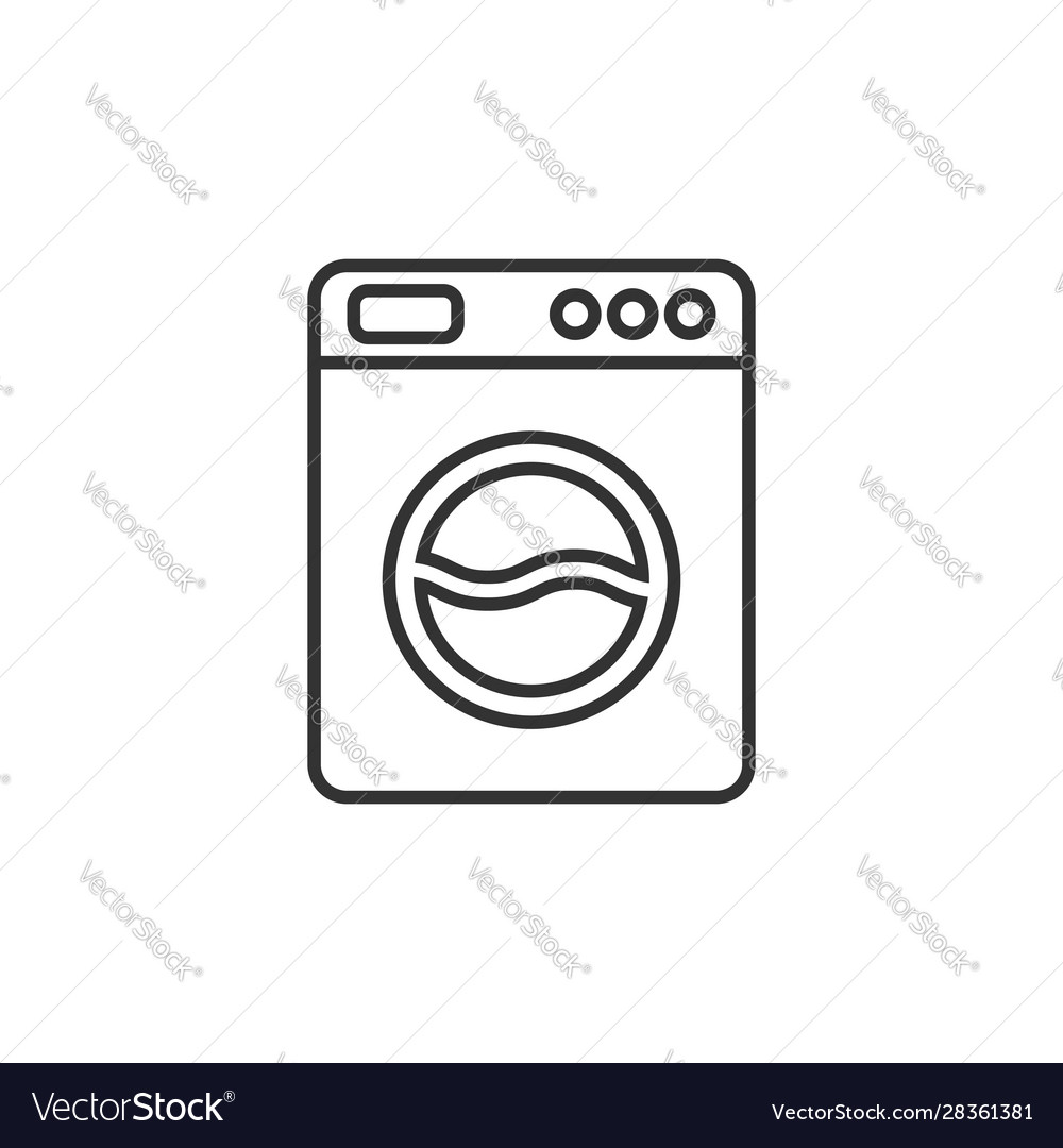 Washing machine icon in flat style washer Vector Image Washing machine icon in flat style washer Vector Image