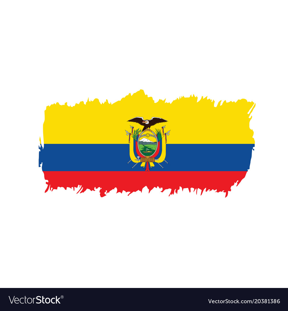 Ecuador flag Royalty Free Vector Image - VectorStock