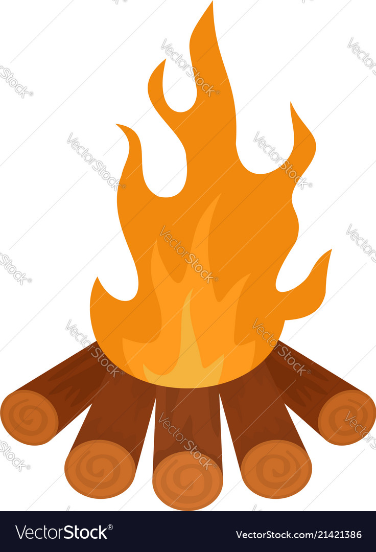 Forest fire icon flat style Royalty Free Vector Image Forest fire icon flat style Royalty Free Vector Image