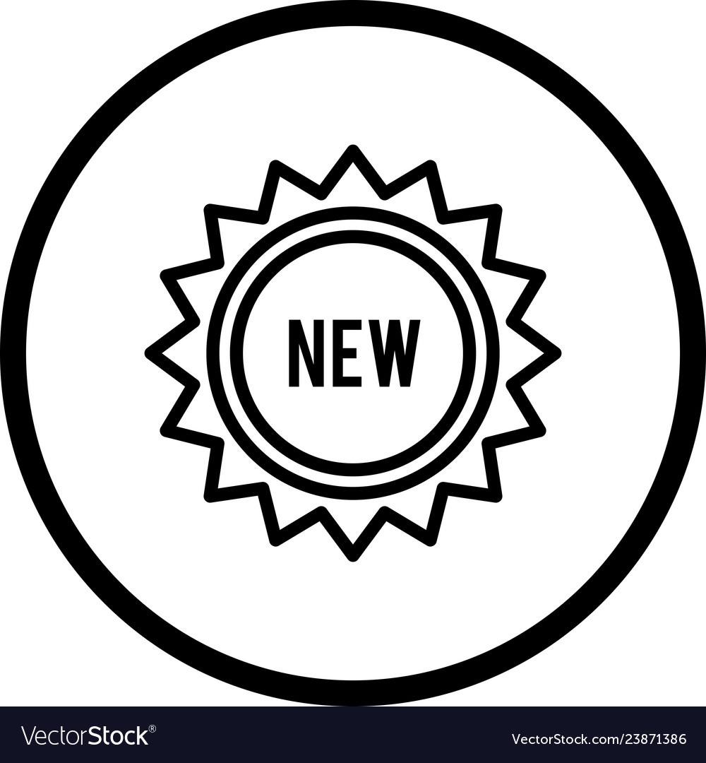 New icon Royalty Free Vector Image - VectorStock