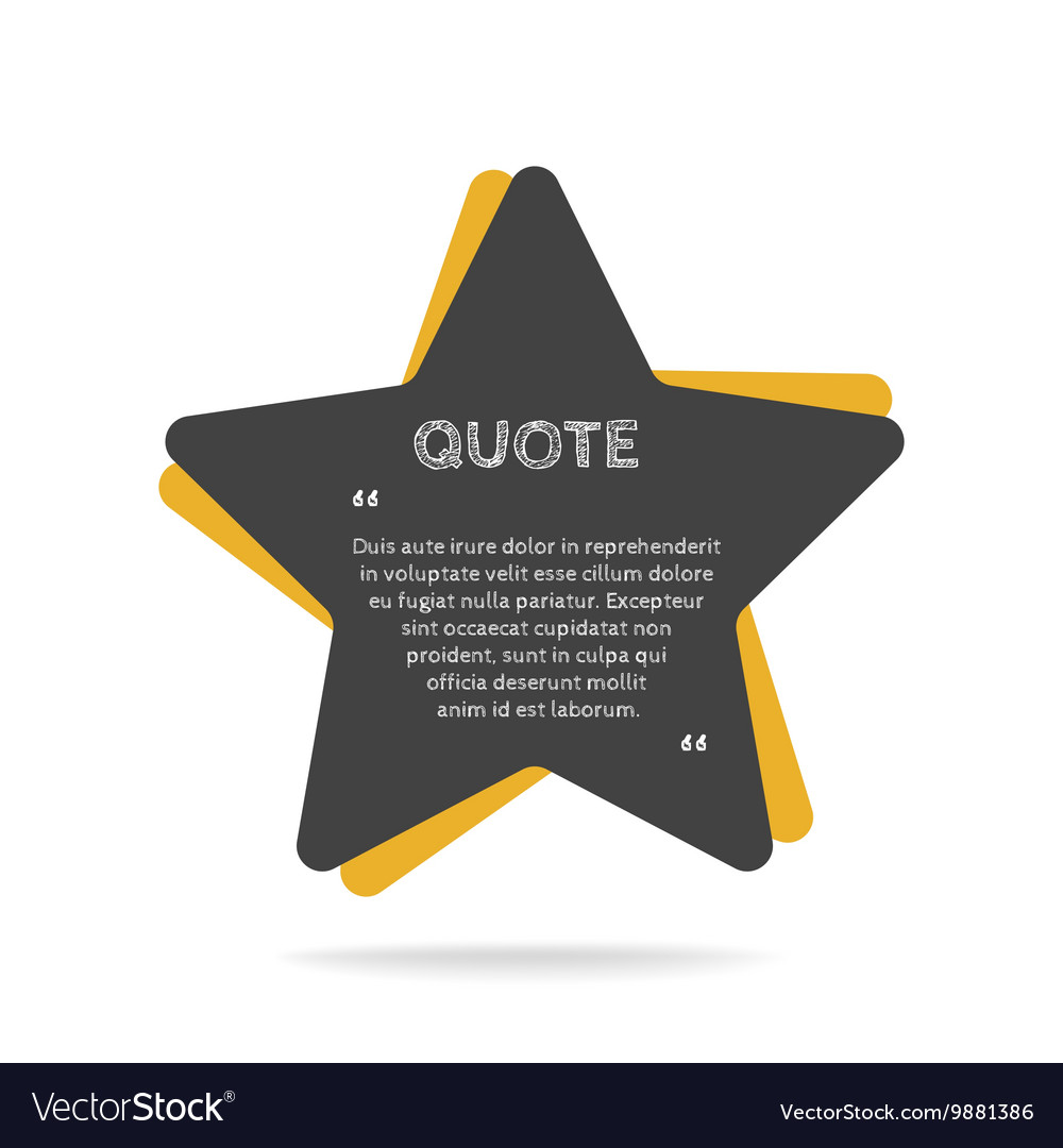 Quotation mark speech bubble empty quote blank Vector Image