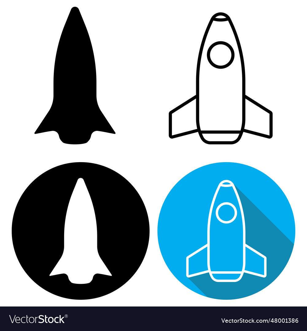 Rocket icon Royalty Free Vector Image - VectorStock