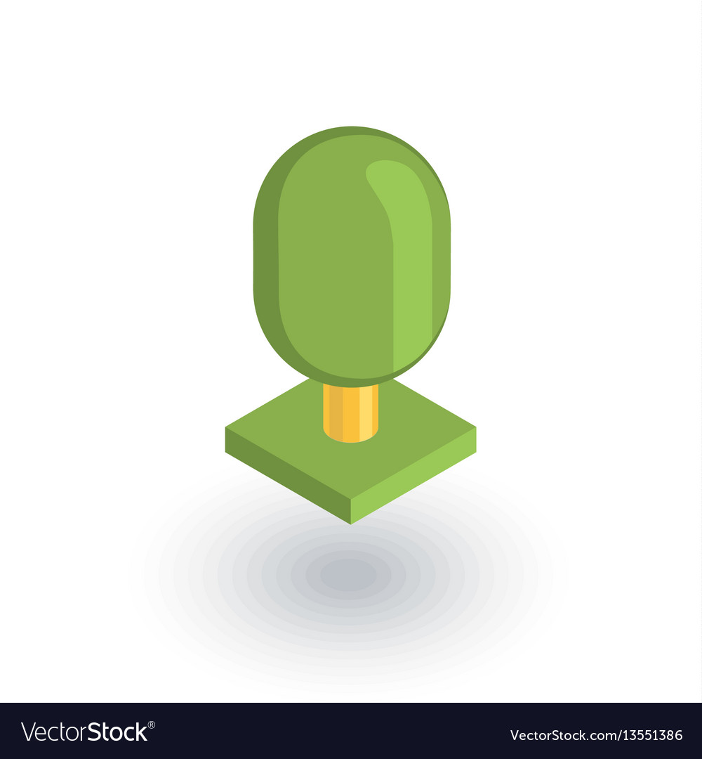 Tree isometric flat icon 3d Royalty Free Vector Image