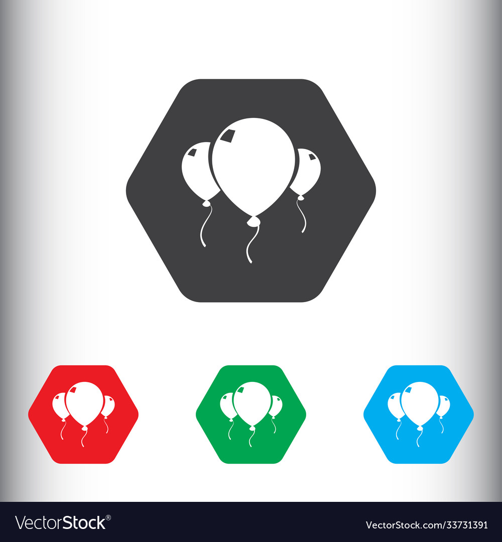 Balloon icon Royalty Free Vector Image - VectorStock