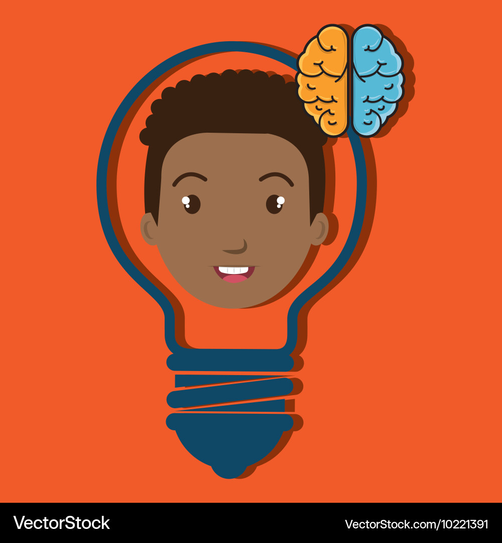 Child student idea icon Royalty Free Vector Image